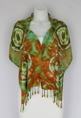 Rayon Scarf - Kauai bulls eye – A Spoonful of Colors