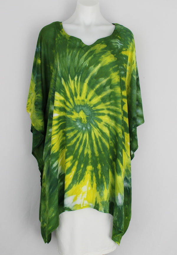 Poncho One size fits most - Sunny Day spiral – A Spoonful of Colors